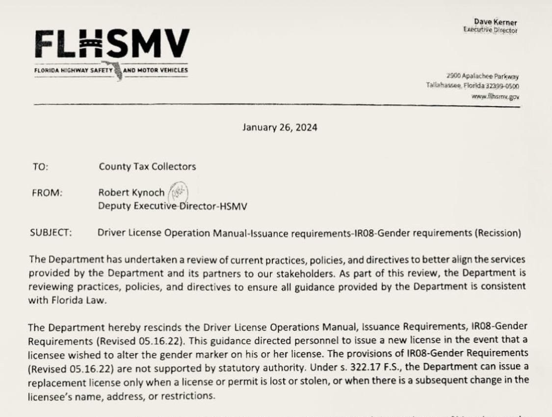 Florida Democrats Condemn DHSMV Rule Changes Targeting Trans People ...